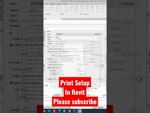 Print Options In Revit