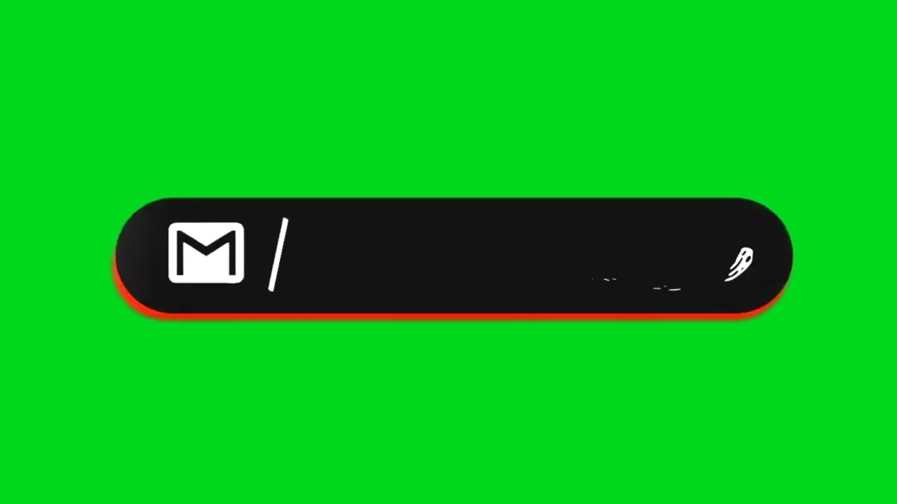Gmail Lower Third Green screen