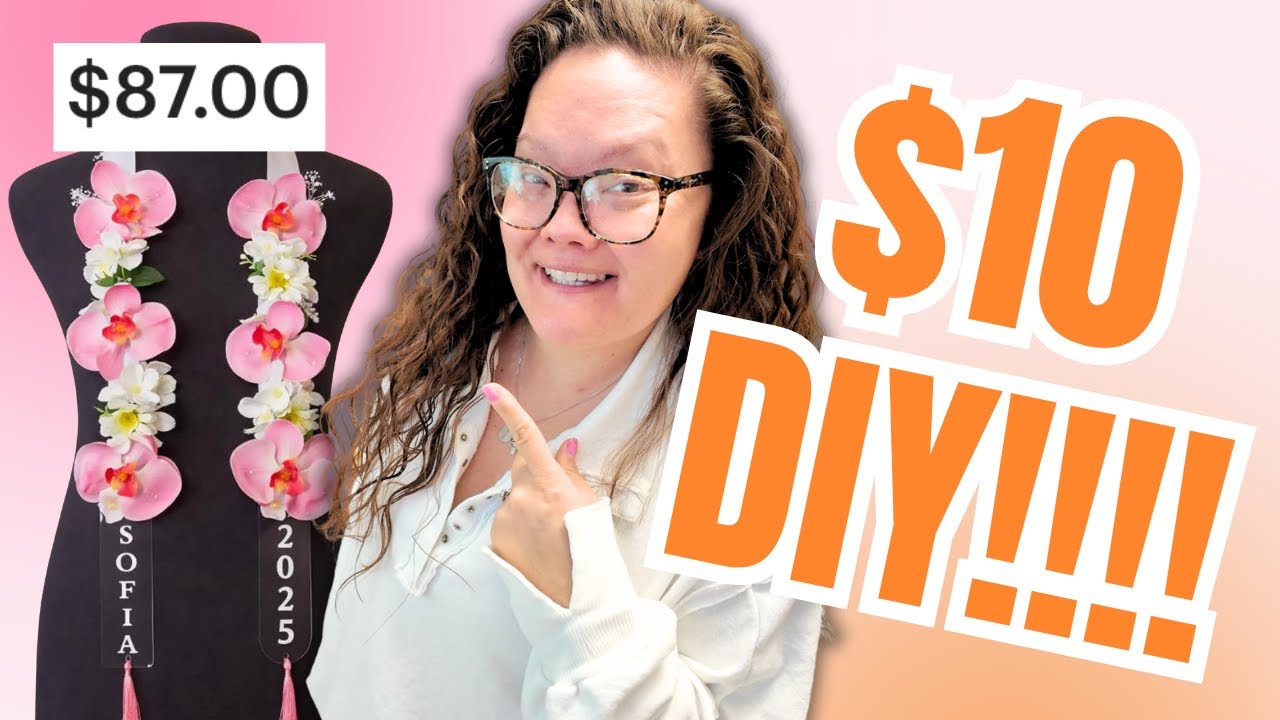 DIY Graduation Faux Flower Lei | Easy Viral Graduation Craft Anyone Can Make