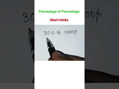30% of 15000% percentage of percentage #mathtrick