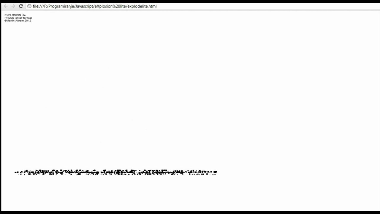 eXplosion - JavaScript Plugin (PARTICLE ENGINE)