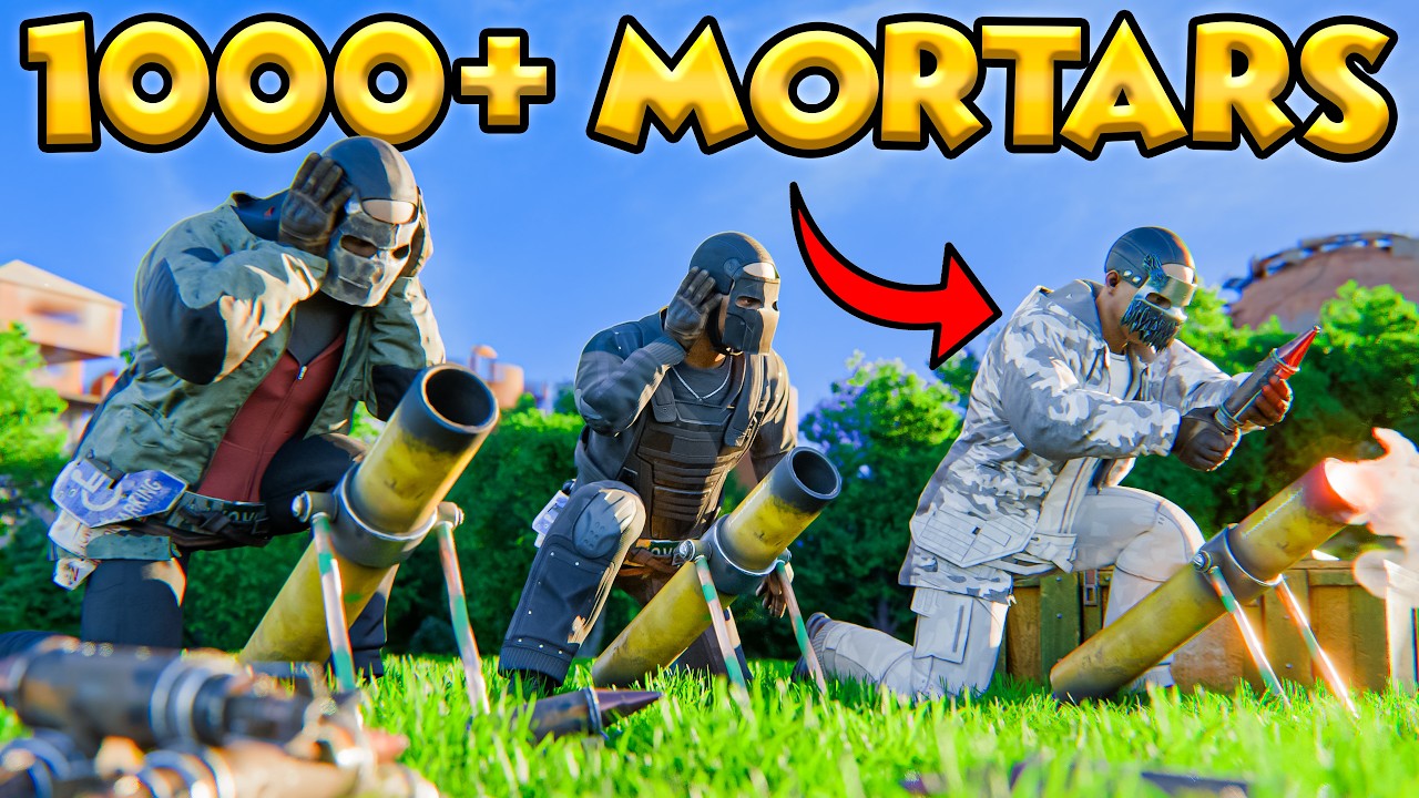 I used 1000+ Mortars to raid in Rust