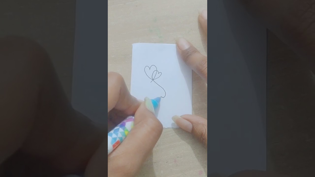 ❤️🌷 201 one line drawing ✍️ #shorts