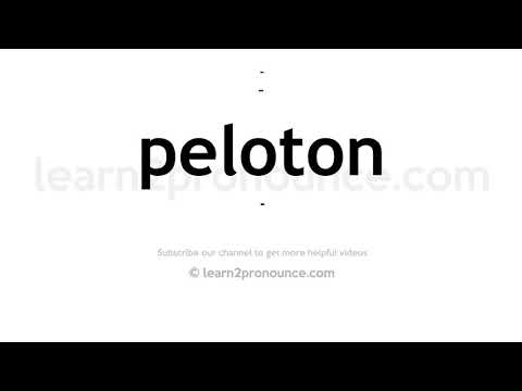 How to pronounce Peloton | English pronunciation
