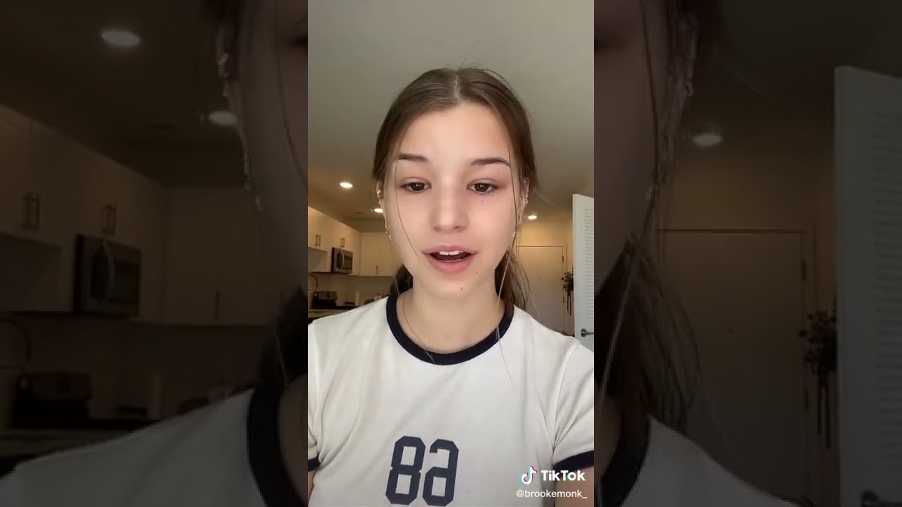 Brooke monk with or without makeup ? @Brookemonk #TikTok #withmakeup #vs #withoutmakeup #brookemonk