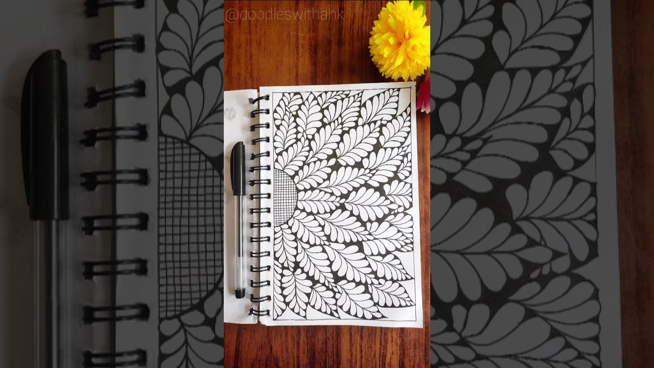 Day 8/?-Easy flower doodle tutorial|Step-by-step|#doodleart #doodlechallenge #doodletutorial #zenart