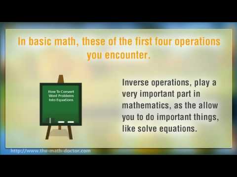 What Are Operations – The Math Doctor Tutoring Service
