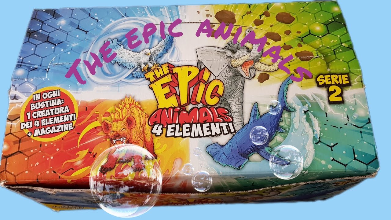 Collezione intera the epic animals 4 elementi serie 2!