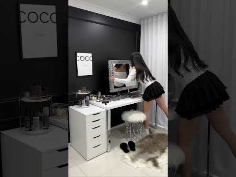 Vanity Room Transformation | Before & After Glam Space | Diamond Vanity Mirror