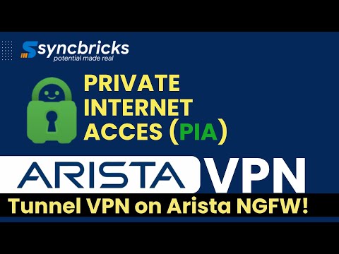 Set Up Private Internet Access with Tunnel VPN on Arista NGFW