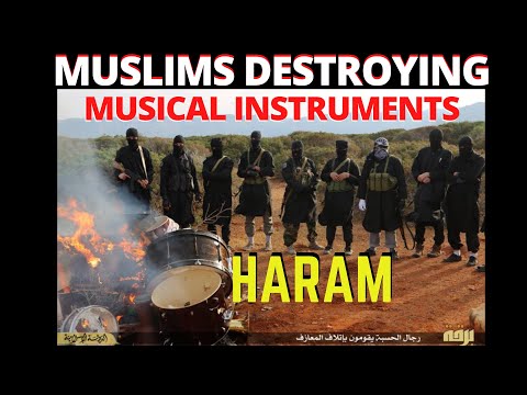 MUSLIMS DESTROYING MUSICAL INSTRUMENTS/ Sunnah/Zakir Naik/Mufti Abu Layth/Assimal Hakeem/ Mufti Menk