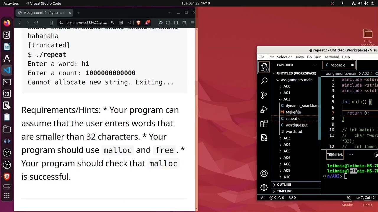 Systems Programming - Video 25 - Programming assignment 02, Strings and Memory Allocation