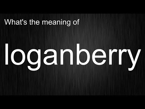 Learn How to Pronounce and Use "loganberry" in English Like a Boss!