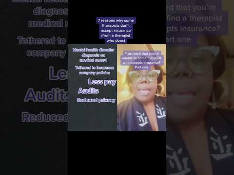 #clinicianofcolor this therapist (who accepts insurance) explains a few reasons why some therapists