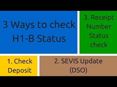 How to Check H1B Visa Status