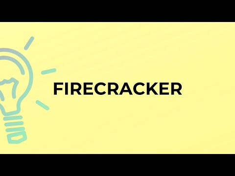 What is the meaning of the word FIRECRACKER?
