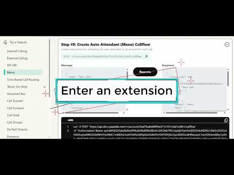 Menu Feature - Create Auto Attendant (Menu) Callflow