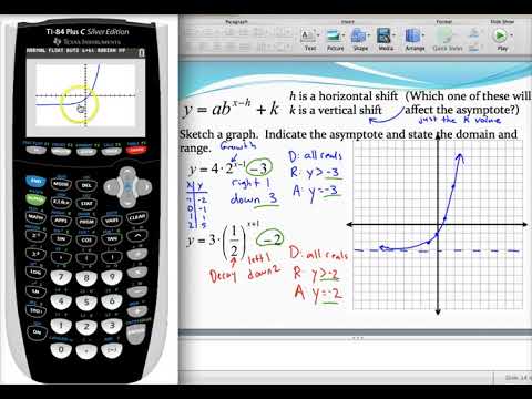Graphing exponential growth and decay using a graphing calculator