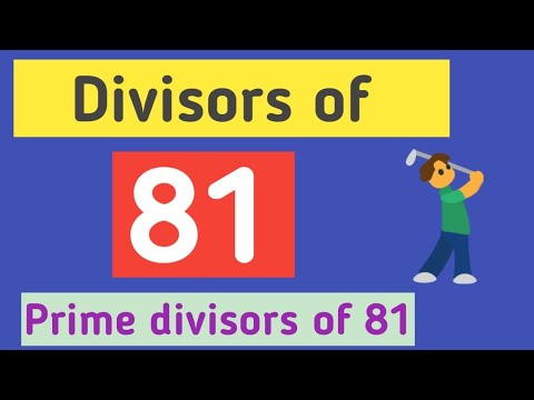 Divisors of 81 || Divisor of 81