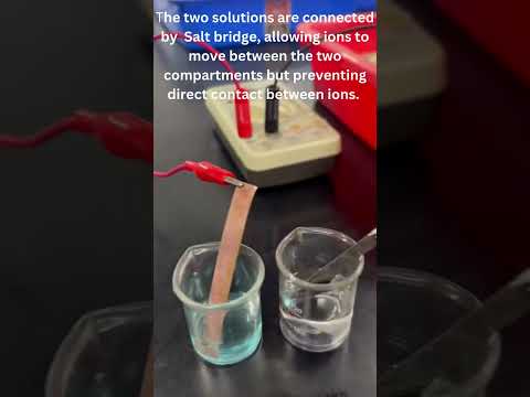 Daniell cell/Role of salt bridge