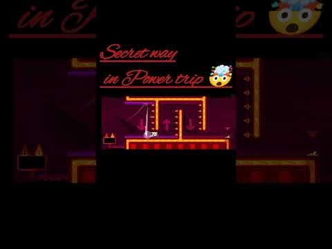 Secret way in Power Trip 🤯 | #gd #geometrydash #geometry