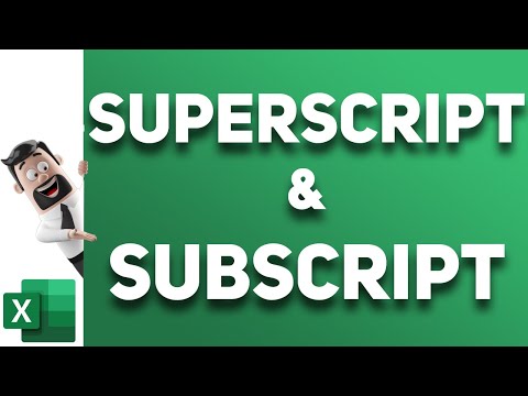 Subscripts & Superscripts in Excel (with Examples)