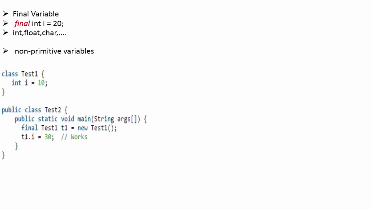 Variables and Type Casting in Java