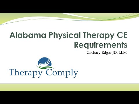 Alabama Physical Therapy Continuing Education Requirements