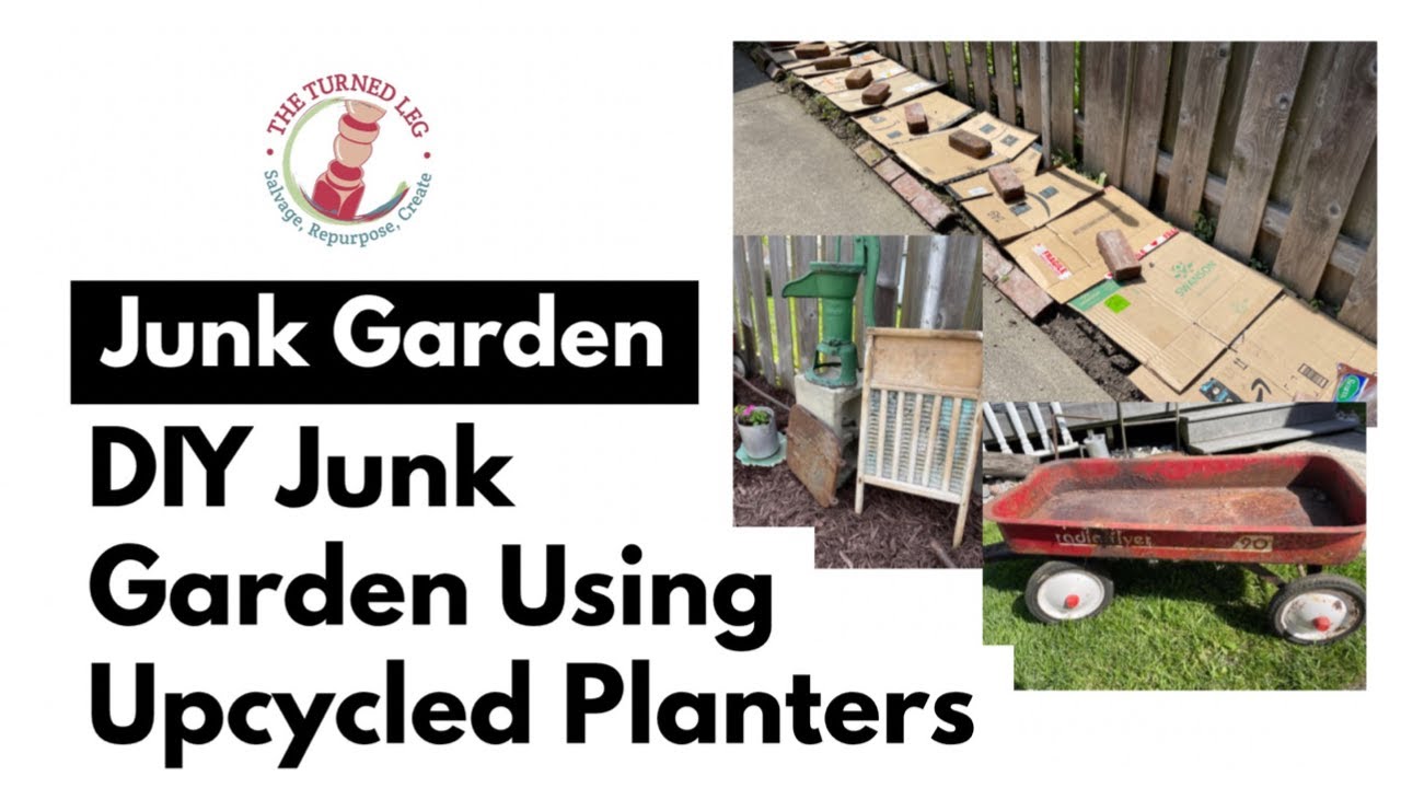 Junk Garden | DIY Junk Garden Using Upcycled Planters