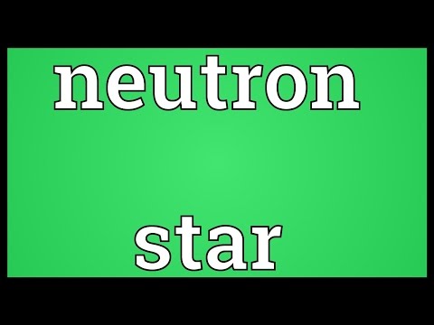 Neutron star Meaning