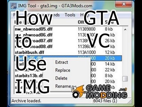 How to change IMG in GTA VICE CITY