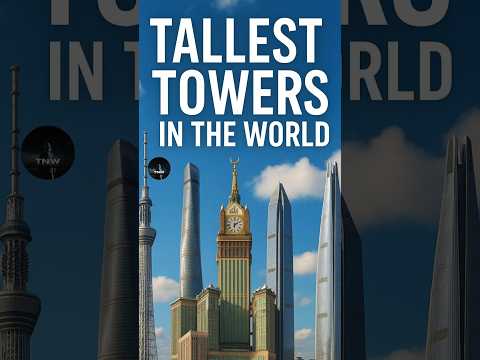 Top 5 Tallest Towers in the World 2025 🌍 | Insane Heights You Must See! #shorts