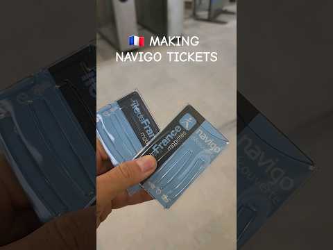 🇫🇷 MAKING NAVIGO TICKETS