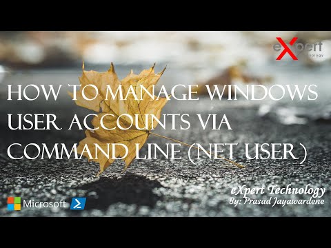 How to Manage Windows User Accounts via Command Line (Net User)