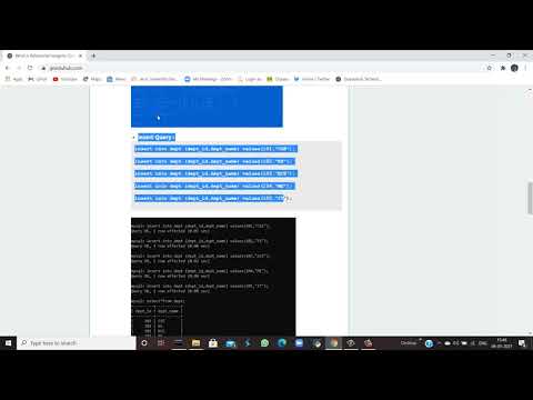 Using the referential integrity constraints.