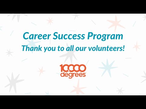 Career Success Mentor & Mentee | 10,000 Degrees