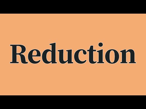 Reduction Pronunciation and Meaning