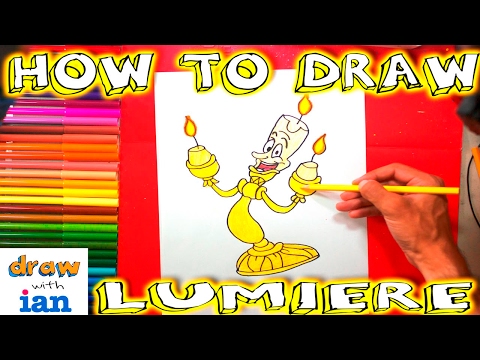 How To Draw Lumiere from Beauty and the Beast – I'm Youtuber – Follow ...