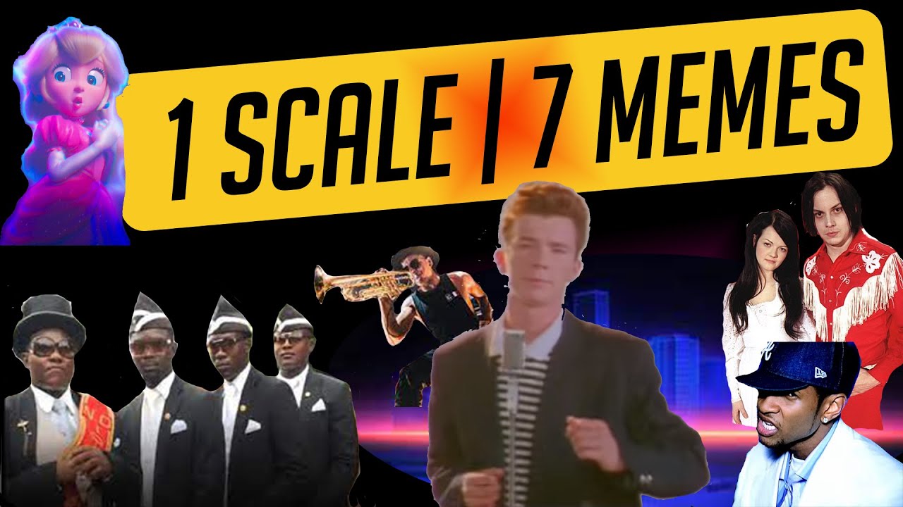 Bb Major - 1 Scale - 7 Notes - 7 Memes for Trumpet | Trombone | Saxophone | Full Band Playalong