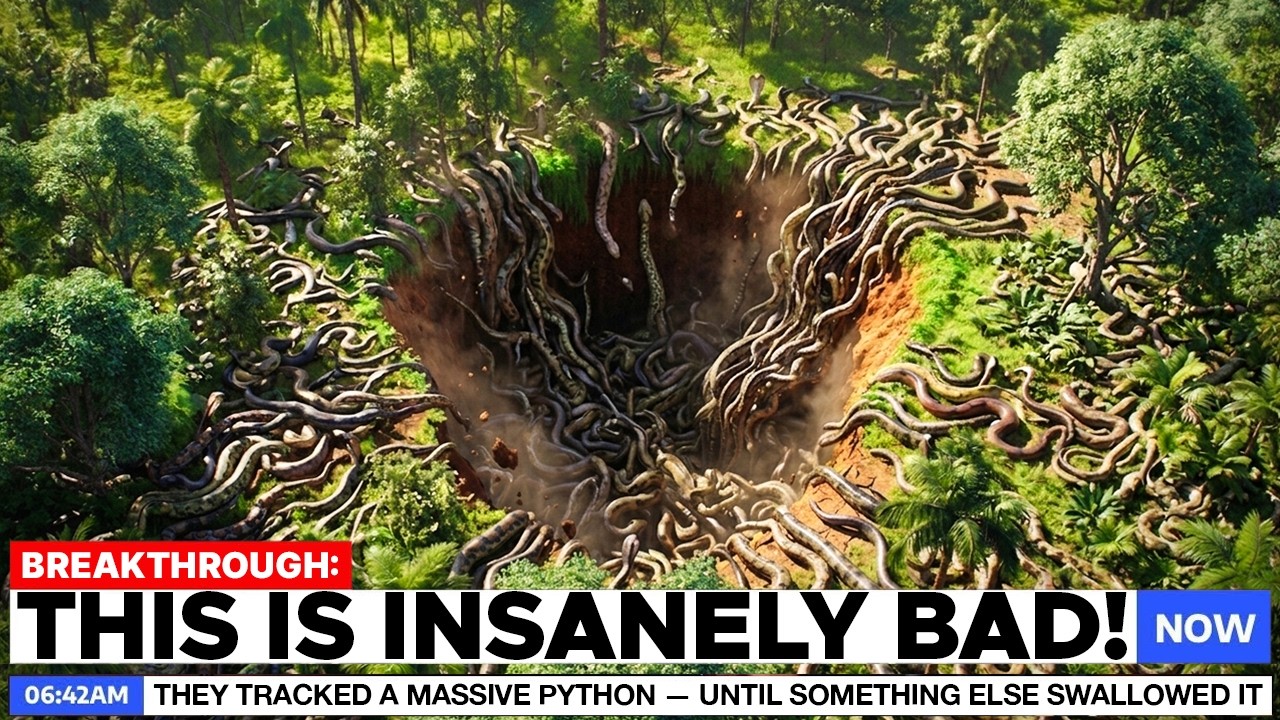 They Tracked a Massive Python — Until Something Else Swallowed It