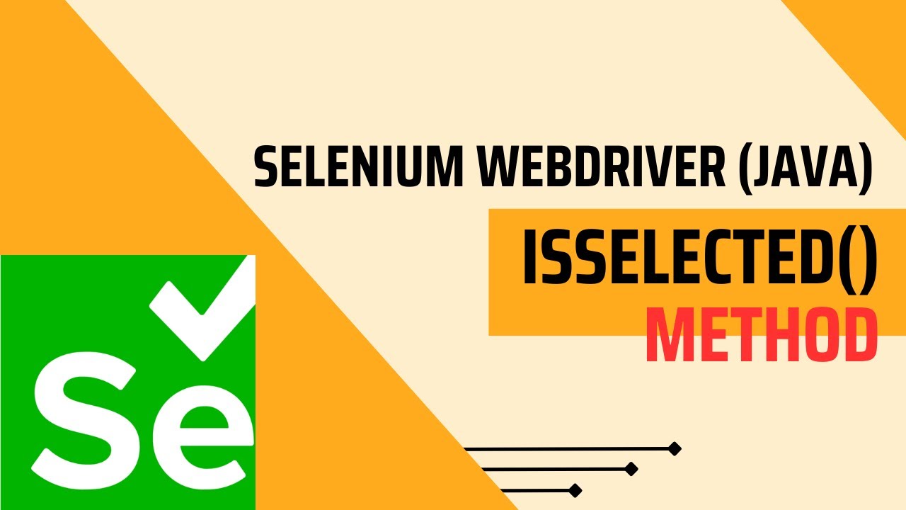 Selenium isSelected() method in Java | FullStackSDET