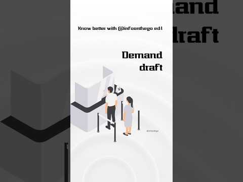 What is a Demand draft - DD | how a DD is helpful in transferring money. #dd #bank #money #shots