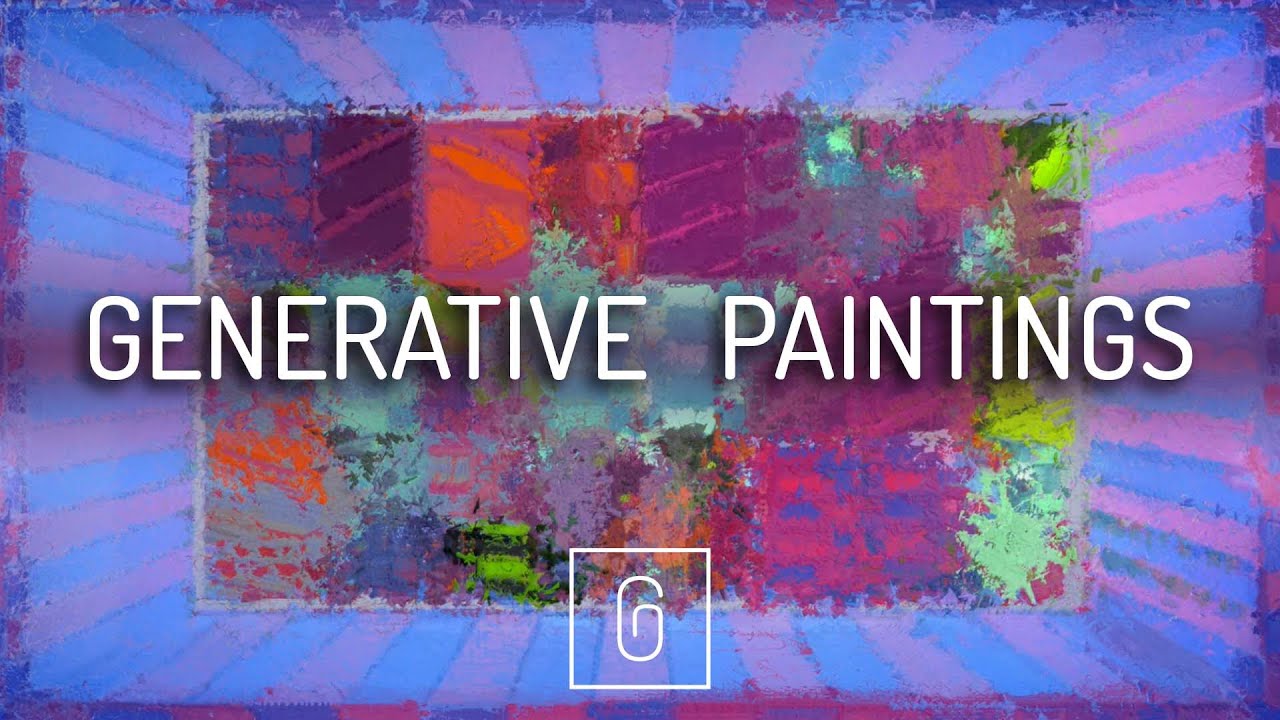 GENERATIVE PAINTINGS - Abstract Art with code and image synthesis