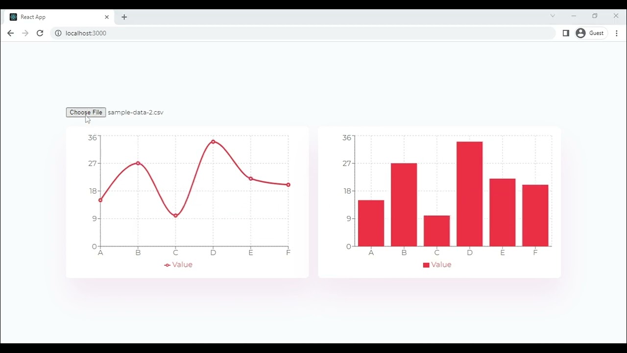 How to Visualize CSV Data in React JS | Demo