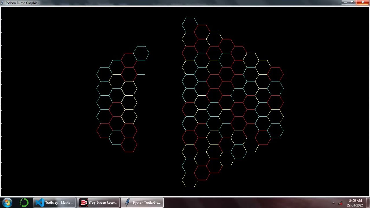 Hexagon Turtle Pattern |  Programming Stars | #coding