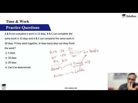 Practice Questions: Time and Work Video Lecture - CAT Preparation ...