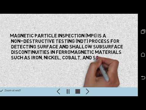 MAGNETIC PARTICLE INSPECTION TEST / NON DESTRUCTIVE TEST IN HINDI