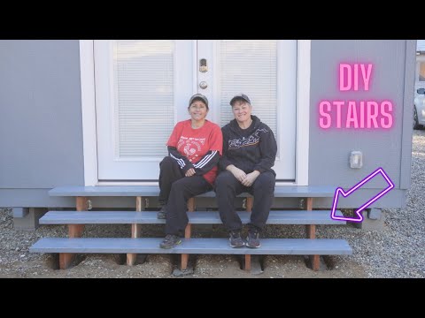 So Easy! How To Build Stairs - DIY Stairs for our Shed To Bar Conversion