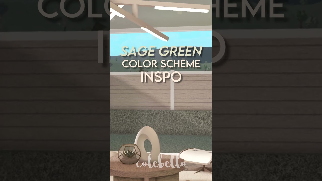 bloxburg spring sage green COLOR SCHEME inspo!!  #bloxburgbuilds  #bloxburg #bloxburgcodes  #roblox