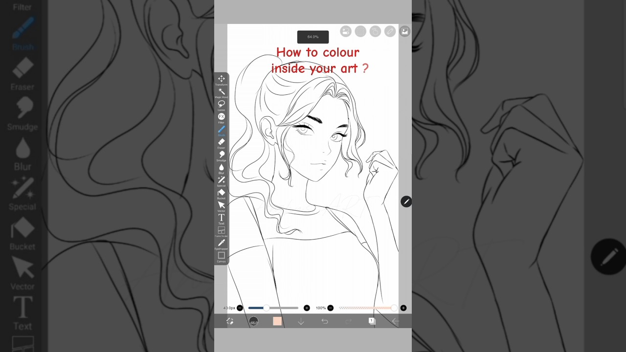 How to colour inside? #tutorial#ibispaintx#digitalart#art#arttutorial#arthacks#trending#viral#shorts